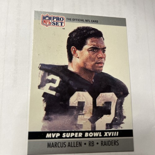 Marcus Allen 1990 Pro Set #18 Super Bowl XVIII MVP NFL Card-Free ...