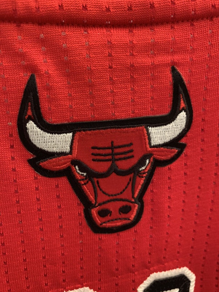 Derrick Rose Chicago Bulls Adidas Rev30 Authentic NBA Pro Cut Red ...