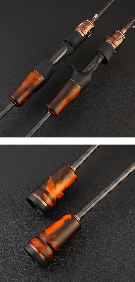 Lure Fishing Rod 1.38m 1.5m Carbon Fiber Casting Spinning Travel Pole 2 ...