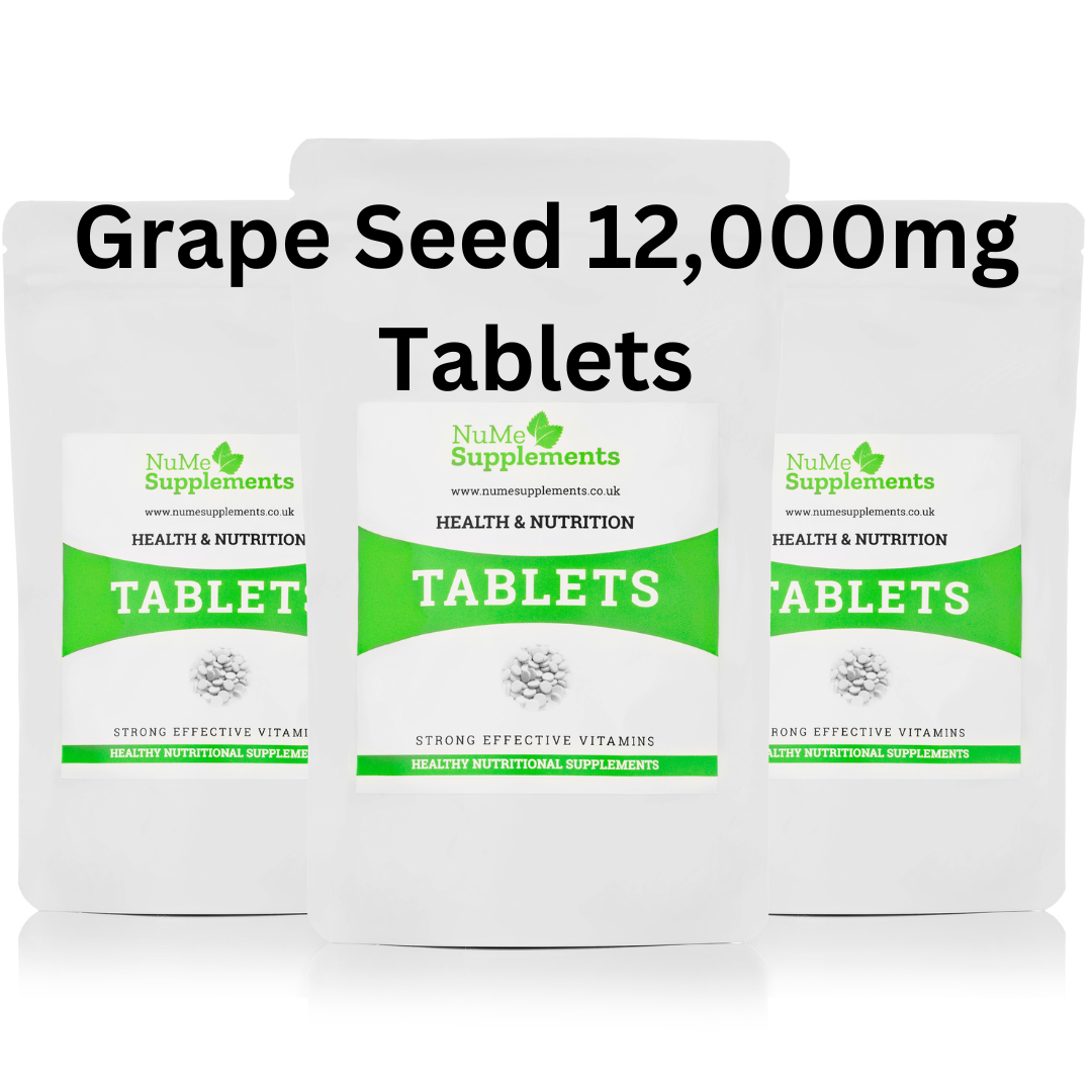Grape Seed Tablets Antioxidant | Grapeseed 12,000mg Extract Skin Health ...