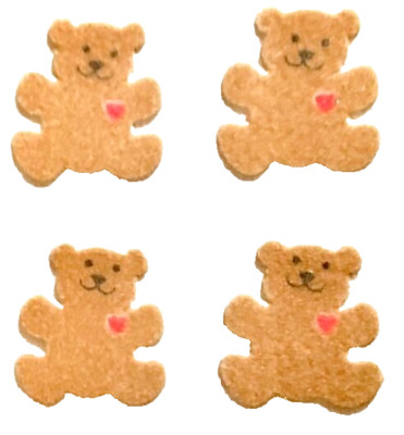 **RARE VINTAGE** Fuzzy TEDDY BEARS Sandylion Stickers ~1 square~ | eBay