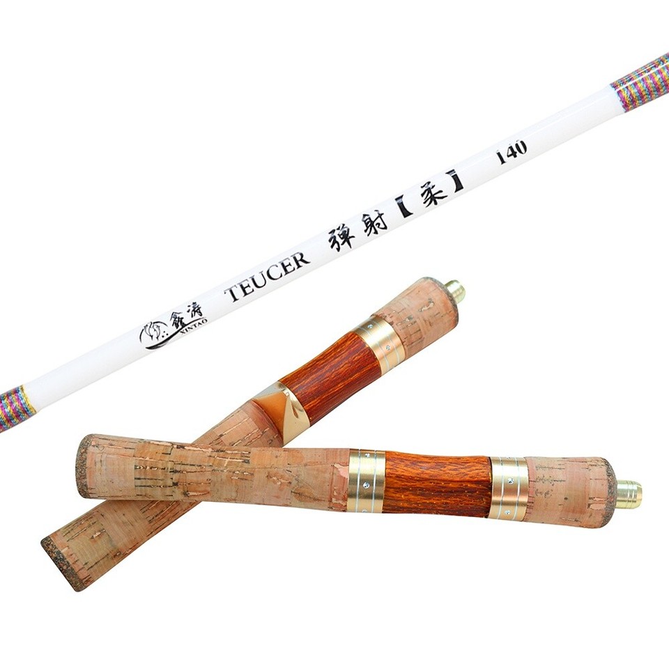 TEUCER Ultralight Casting Spinning Rod 4'6'' Travel Fishing Rod Fast 2 ...