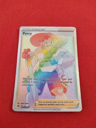 Percy Dresseur 201/192 Holo Reverse Fullart EB2 Clash Ribelli Cartolina ...