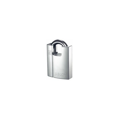 Abloy Sentry PL342B .393" x 1" Shrouded Steel Padlock w/ 2 Keys, Chrome ...