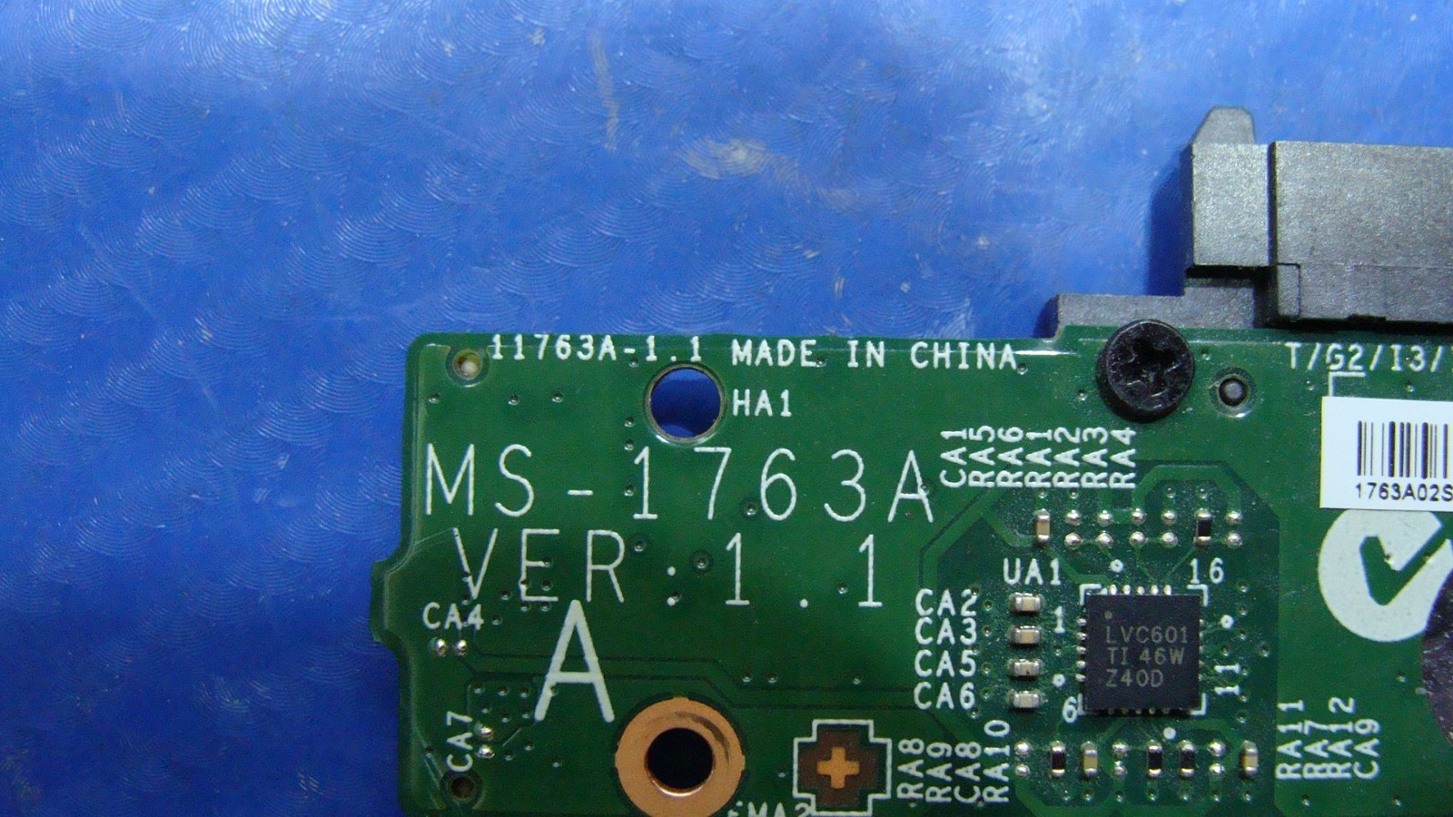 MSI Notebook MS-1763 17.3" Genuine Laptop Hard Drive Connector Board MS ...