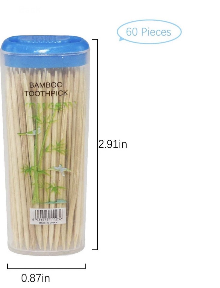 New Bamboo Stick Tooth Picks Dental Floss Dental Care Oral Hygiene ...