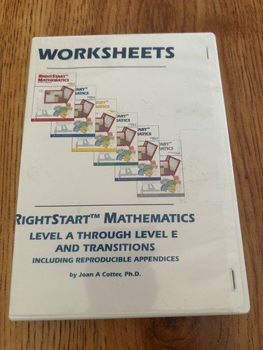 RightStart mathematics worksheets Level A-E CD | eBay