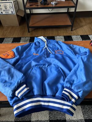 Vintage Holloway Quarterzip W Hood Sz L Blue 1999 Football Bulldogs ...