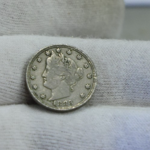 1883 US Liberty V Nickel with Cents (Cleaned,Small Rim Nicks | eBay