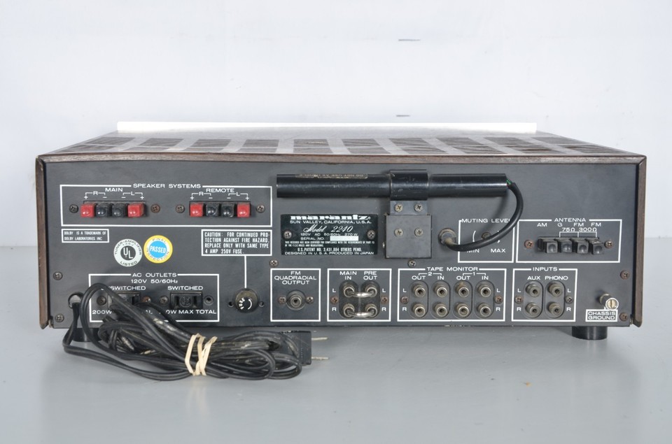 Vintage Marantz 2240 AM/FM Stereo Stereophonic Receiver Tested Working ...