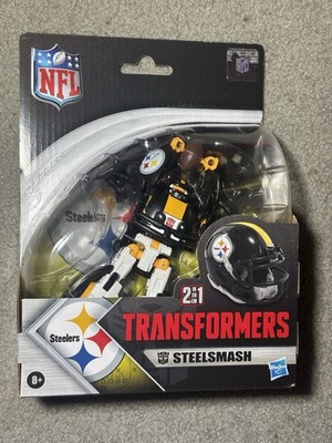 Transformers NFL Series STEELSMASH Pittsburgh Steelers Robot to Helmet ...