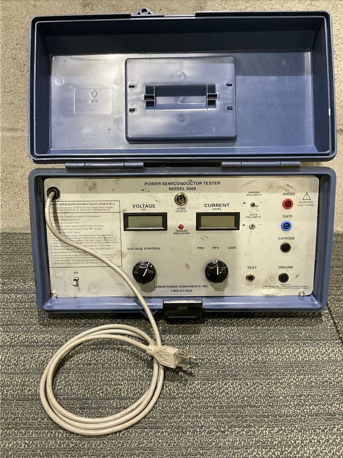 LARKIN POWER COMPONENTS POWER SEMICONDUCTOR TESTER 3000 | eBay