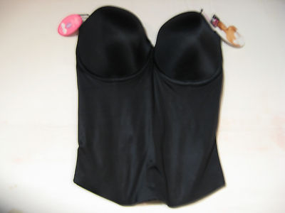 Maidenform Custom Lift Strapless Longline Bra 9655 Black 34D NWT | eBay