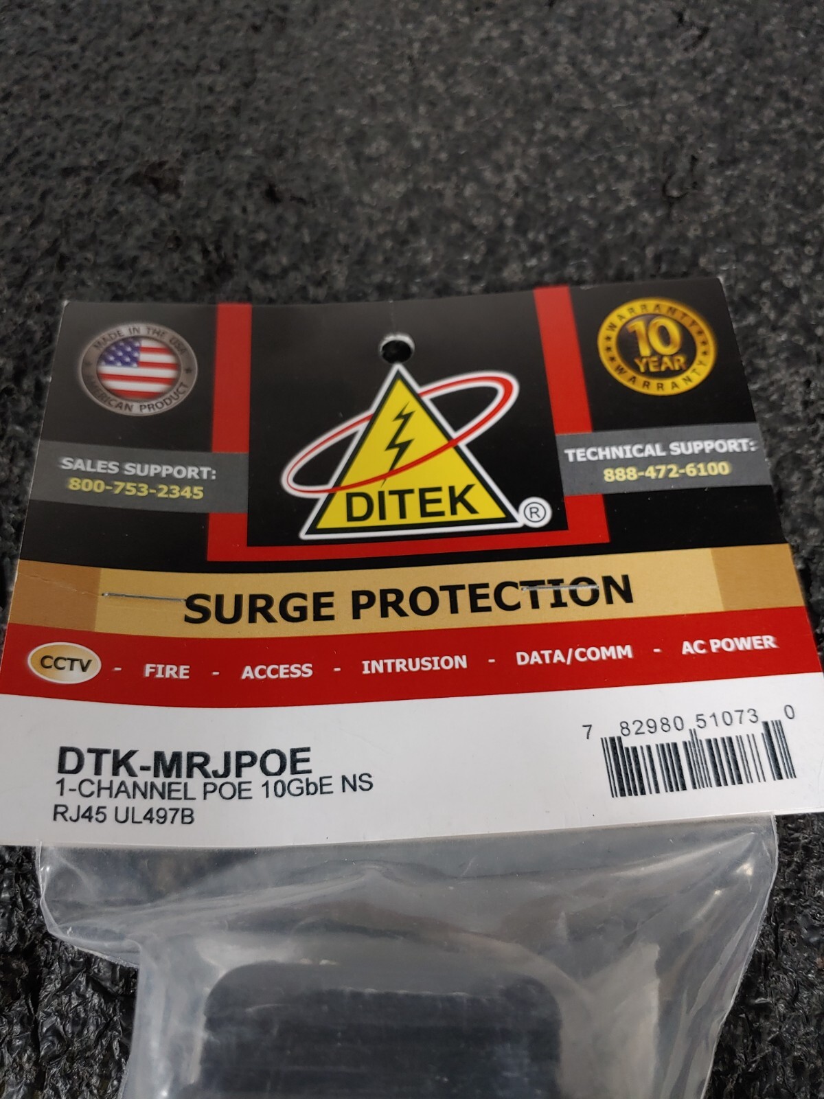 DITEK DTK-MRJPOE 1 Channel POE 10GbE Ethernet Surge Protector | eBay