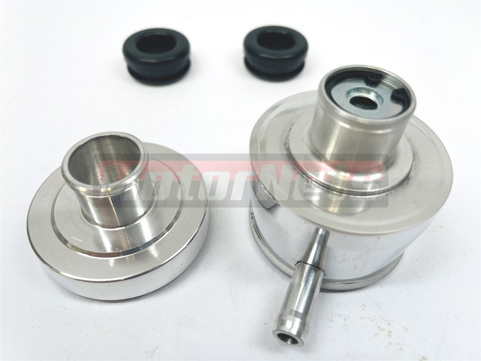 Nostalgic Fin Aluminum Valve Cover PCV+Oil Cap Chevy Ford Hot Rod SBC ...