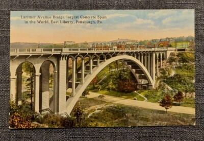 Larimer Avenue Bridge, Largest Concrete Span In The World, Pittsburgh ...