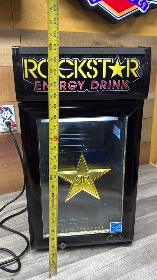 Rockstar Energy Drink Promo Mini Fridge Refrigerator Power/Lights ...