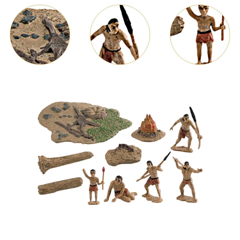 Primitive People Statue Micro Presents Decorative Photo Props Unique ...
