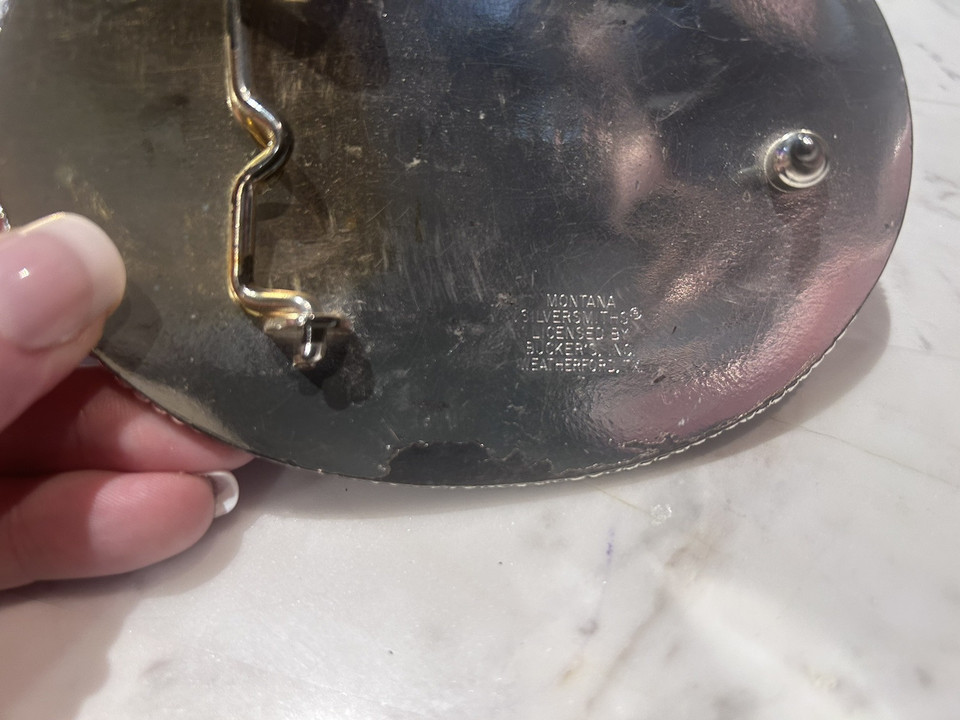 Bodacious 1994-95 PRCA Bucking Bull of the year belt Buckle Montana ...