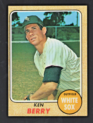 Ken Berry 1968 Topps #485 Chicago White Sox Outfielder Vintage Baseball ...