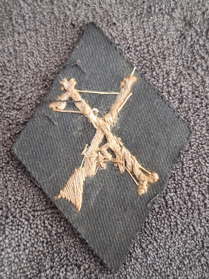 Vintage Original WWII German Waffen SS Armourer Patch Sleeve Diamond | eBay