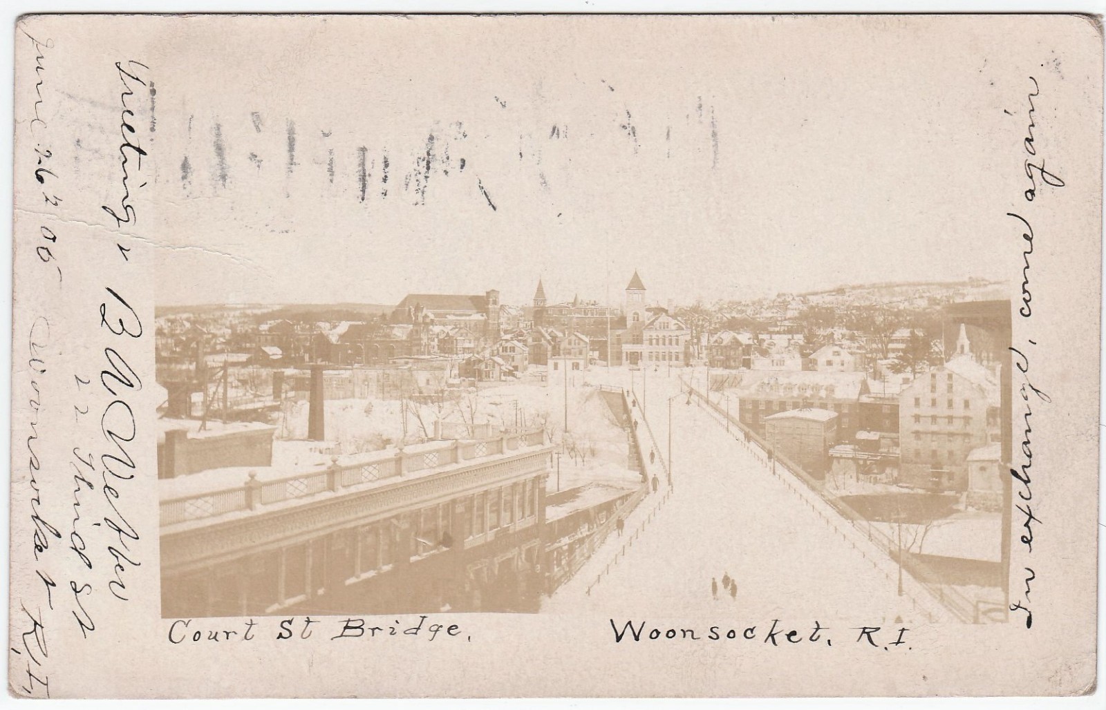 UNIQUE Rare - Real Photo Postcard Woonsocket RI 1905 Rhode Island RPPC ...