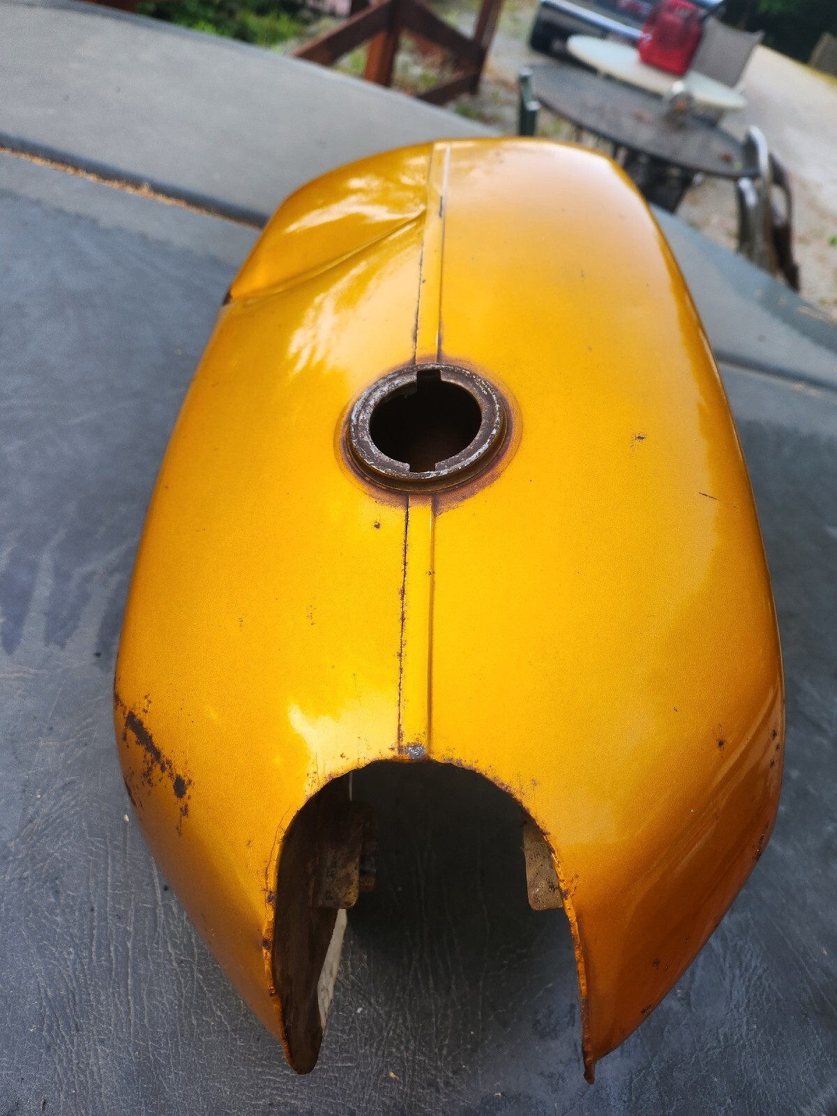 1970 HONDA CB350 CB 350 FUEL GAS PETROL TANK 70 TWIN RESERVOIR OEM W ...