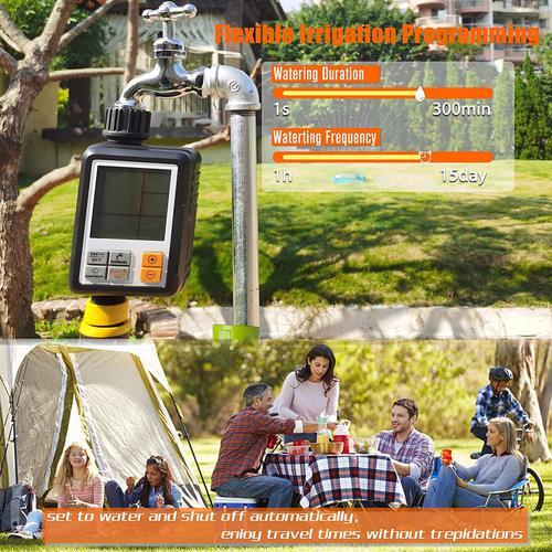 CROSOFMI Sprinkler Timer,Water Timer Digital Programmable Garden Lawn ...