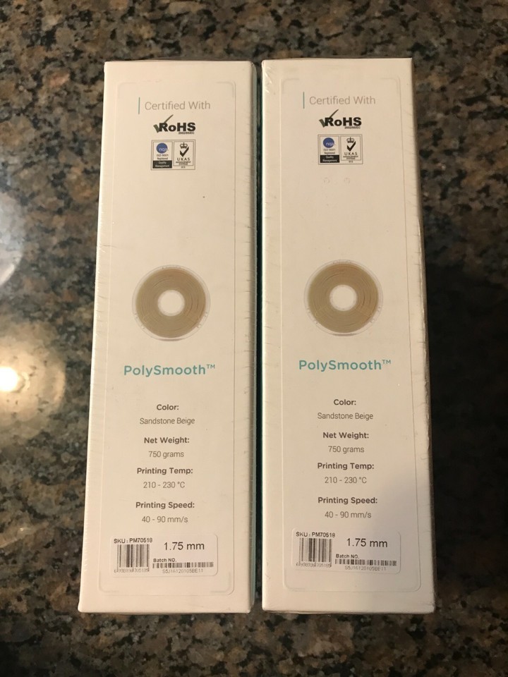 Polymaker PolySmooth, 1.75 mm, 750g,(Snow White)(Sandstone Beige ...