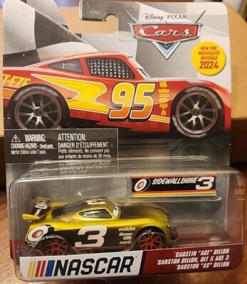 NEW 2024 Disney Pixar Cars NASCAR #3 CARSTIN ACE DILLON AUSTIN DILLON ...
