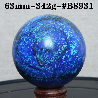 B8931-Natural Rare Quartz Azurite、malachite Mineral Sphere Crystal Ball ...