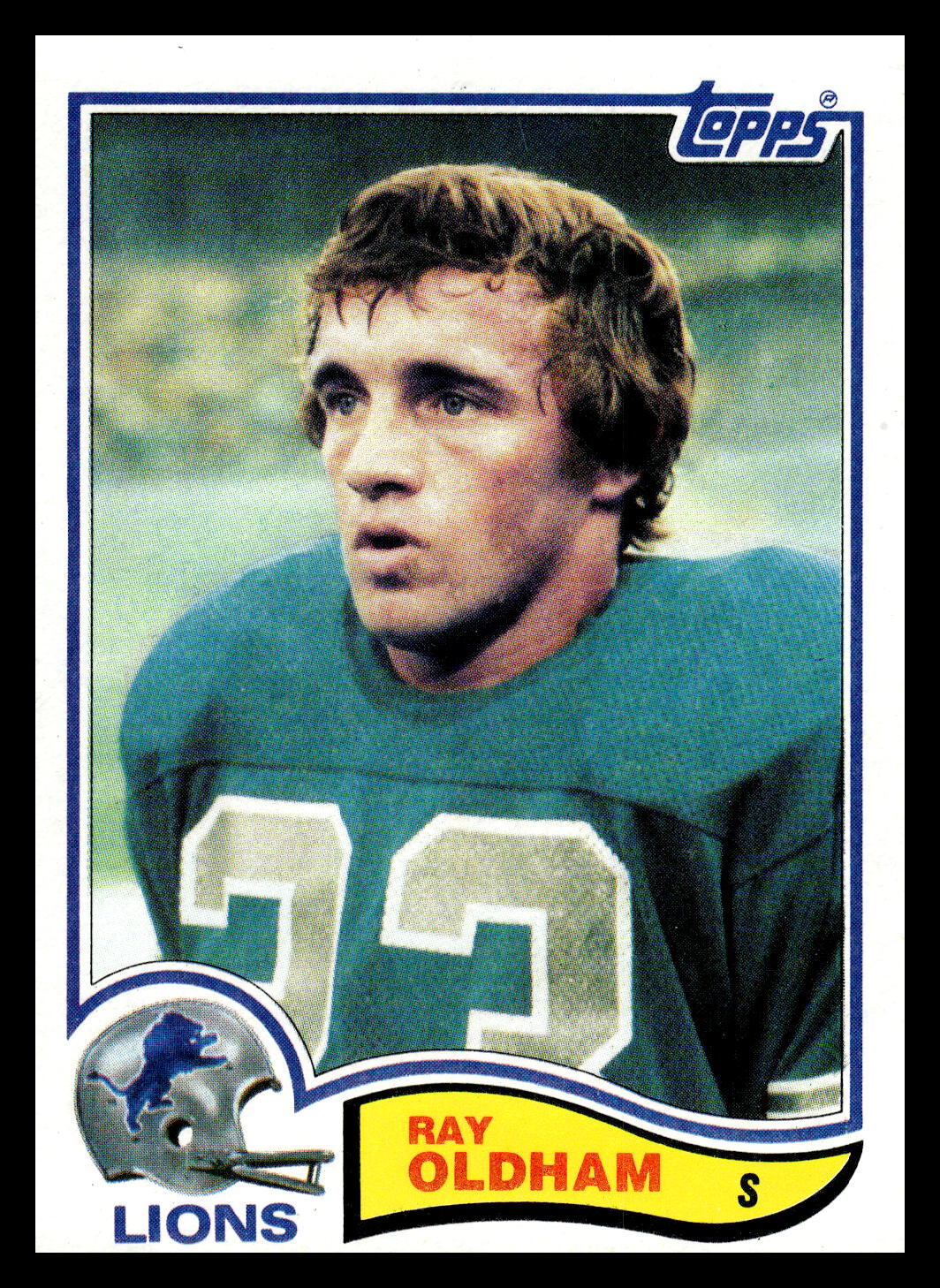 1982 Topps #345 Ray Oldham Detroit Lions Football Card EX | eBay