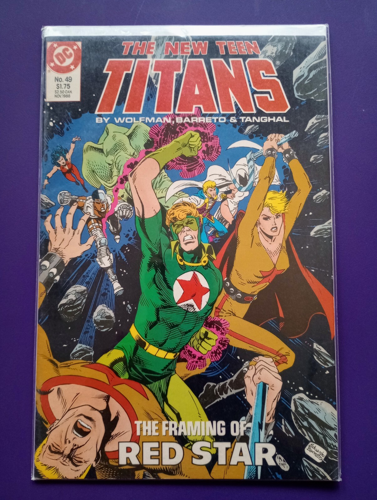 The New Titans No.49 Nov 1988 The Framing Of Red Star | eBay