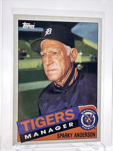 1985 Topps Sparky Anderson Baseball Card #307 NM-Mint FREE SHIPPING | eBay