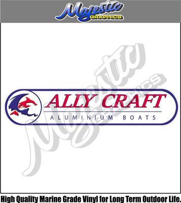 ALLYCRAFT - DECAL - 350mm x 80mm - BOAT DECAL | eBay