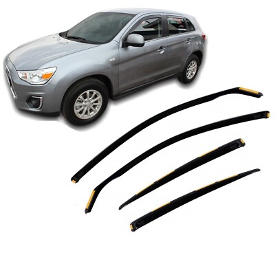 2011-2023 Mitsubishi Outlander Sport In Channel Wind Deflector Visors ...