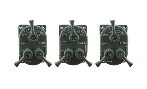 3PK HUMVEE LIGHT SWITCH CONTROL 3-LEVER MILITARY LIGHT SWITCH M998 M35 ...
