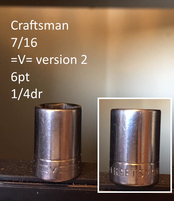 Vintage USA MADE 7/16" Sockets 6pt 12pt 1/4 3/8 1/2 Drive sockets | eBay