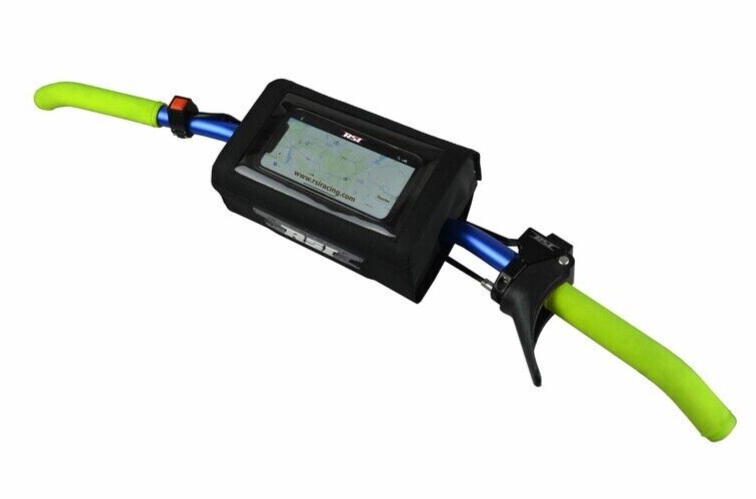 RSI Universal Heated Snowmobile Handlebar Pad w Cell Phone Holder ...