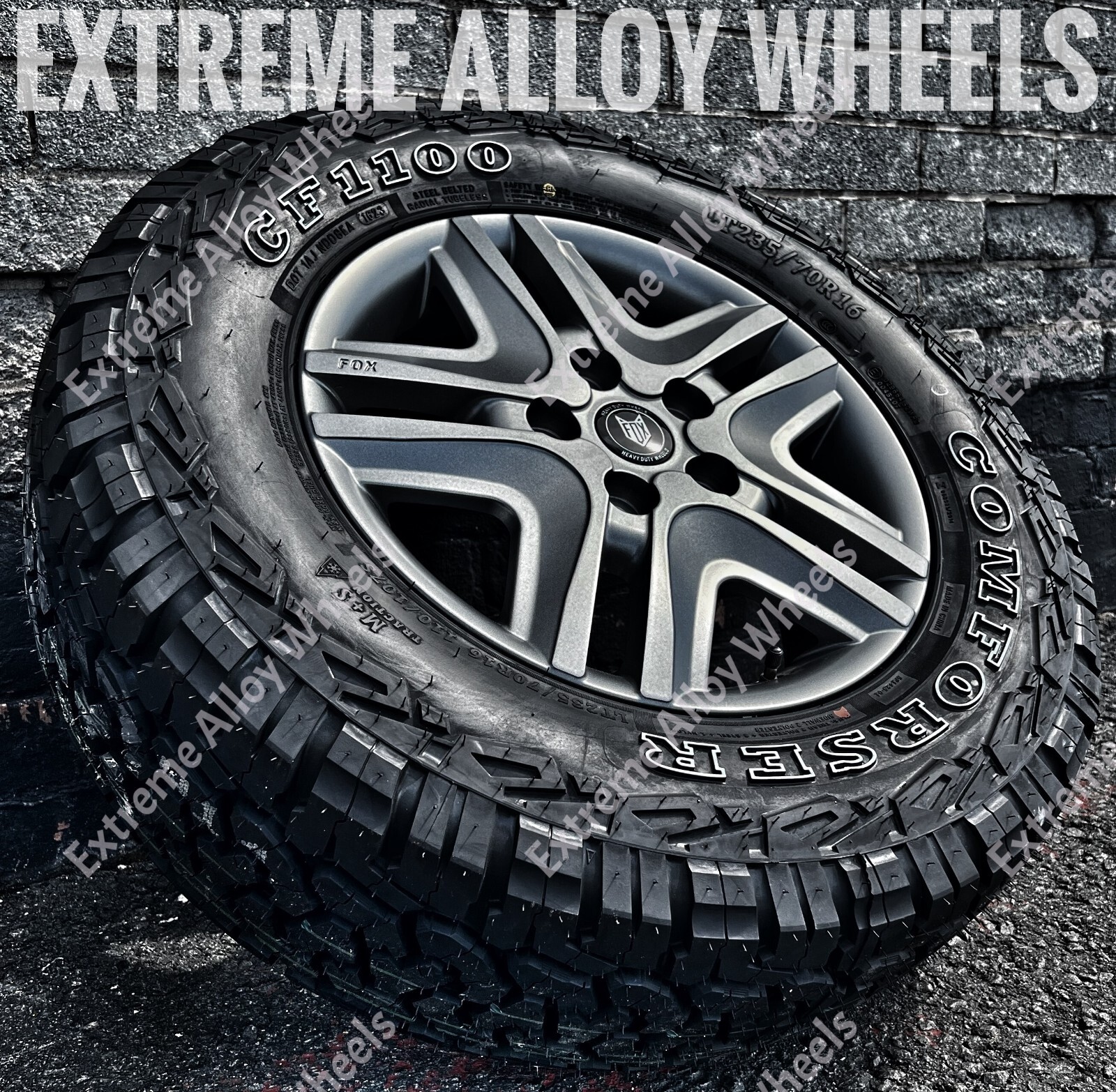 16" Gunmetal Alloy Wheels Fiat Peugeot Boxer 5x130 + Comforser All ...