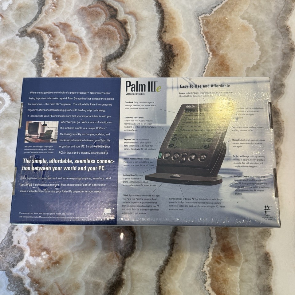 Palm IIIe Connected Organizer PDA New Sealed Vintage 3Com Handheld | eBay