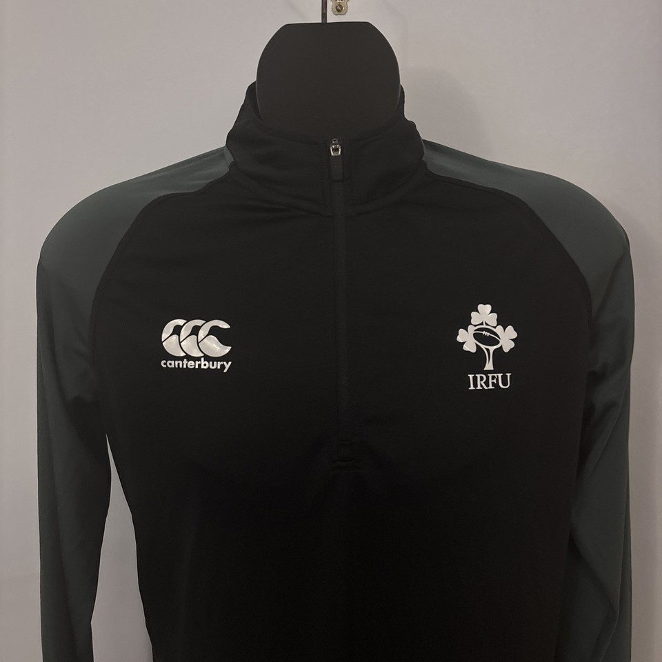 Ireland Rugby IRFU 1/4 Zip Shirt Top Pullover Small S Canterbury | eBay UK