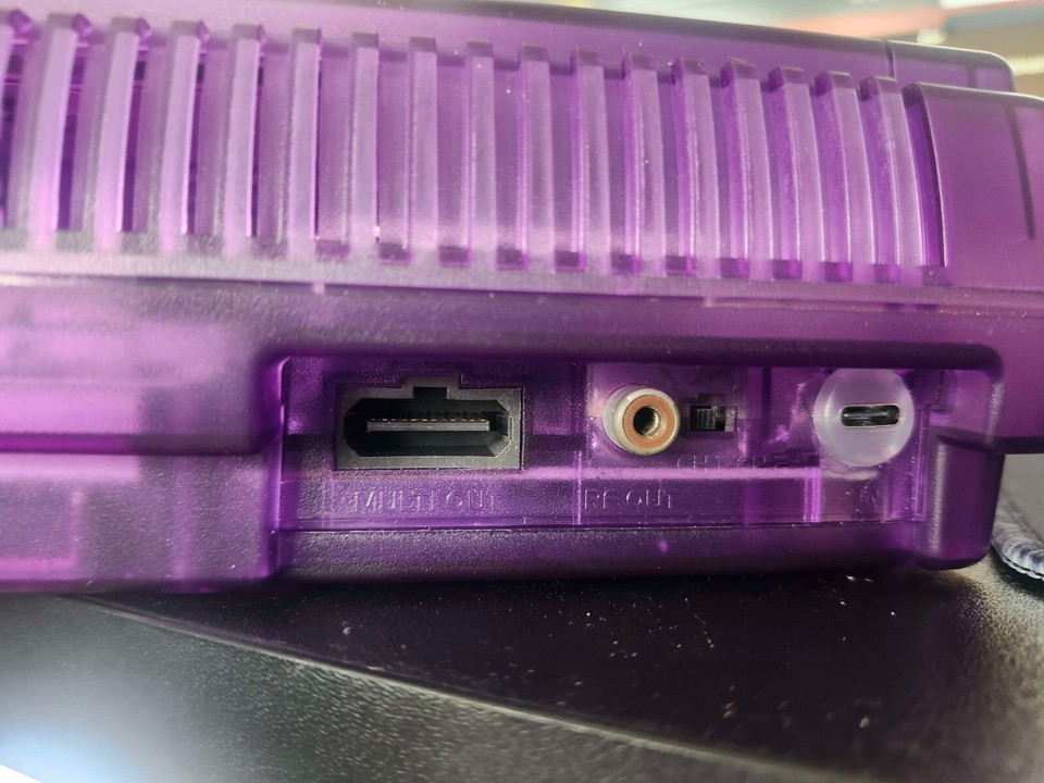 Super Nintendo/Famicom/SNES-Region Free- USB-C -Purple LED- Atomic ...