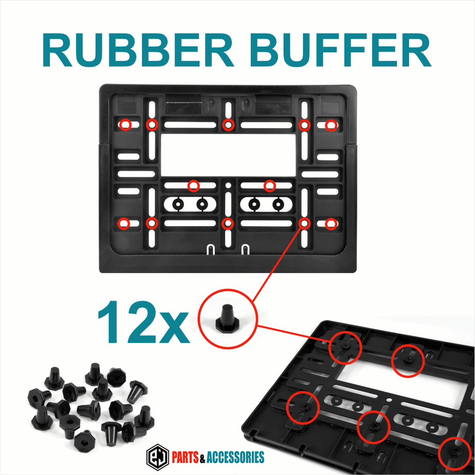 Universal Square Number Plate Holder Surround CAR Truck 4x4 trailer ...