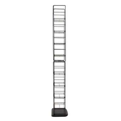 Atlantic Media Storage Tower CD DVD Black 8-Shelves Heavy Gauge Steel ...