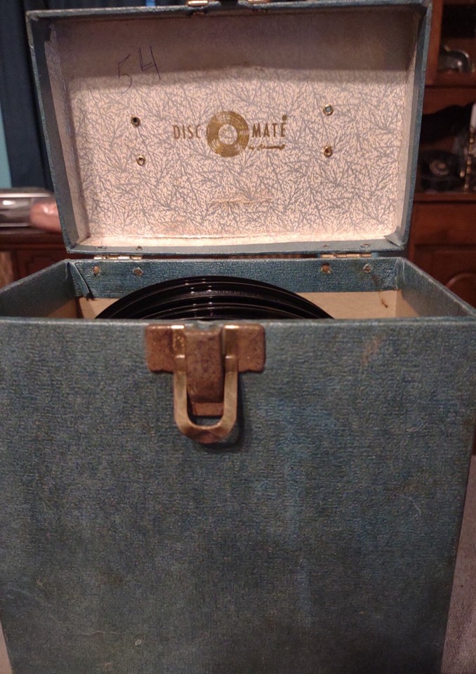 RECORDS- 45 VINYLS FROM 50's & 60's In a box by Discmate w/lot 27 ...