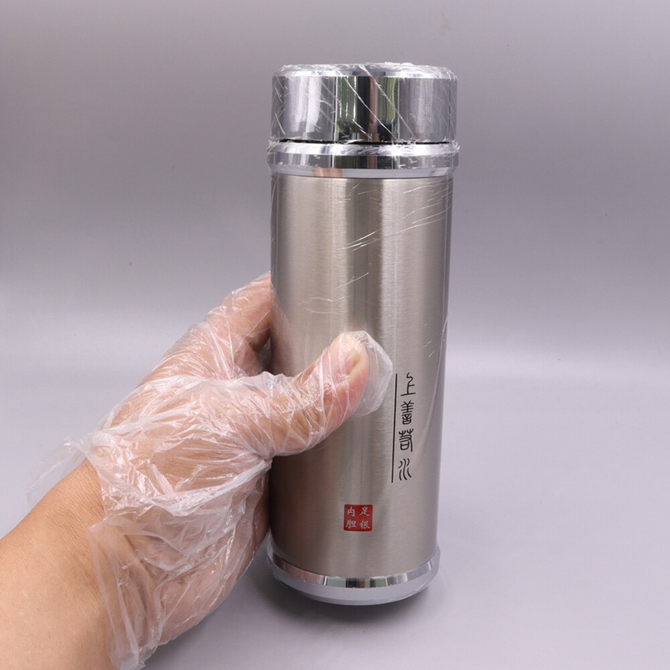 Pure S999 Fine Silver 999 Drinking Cup Healthy Smooth Water Bottle 50g ...