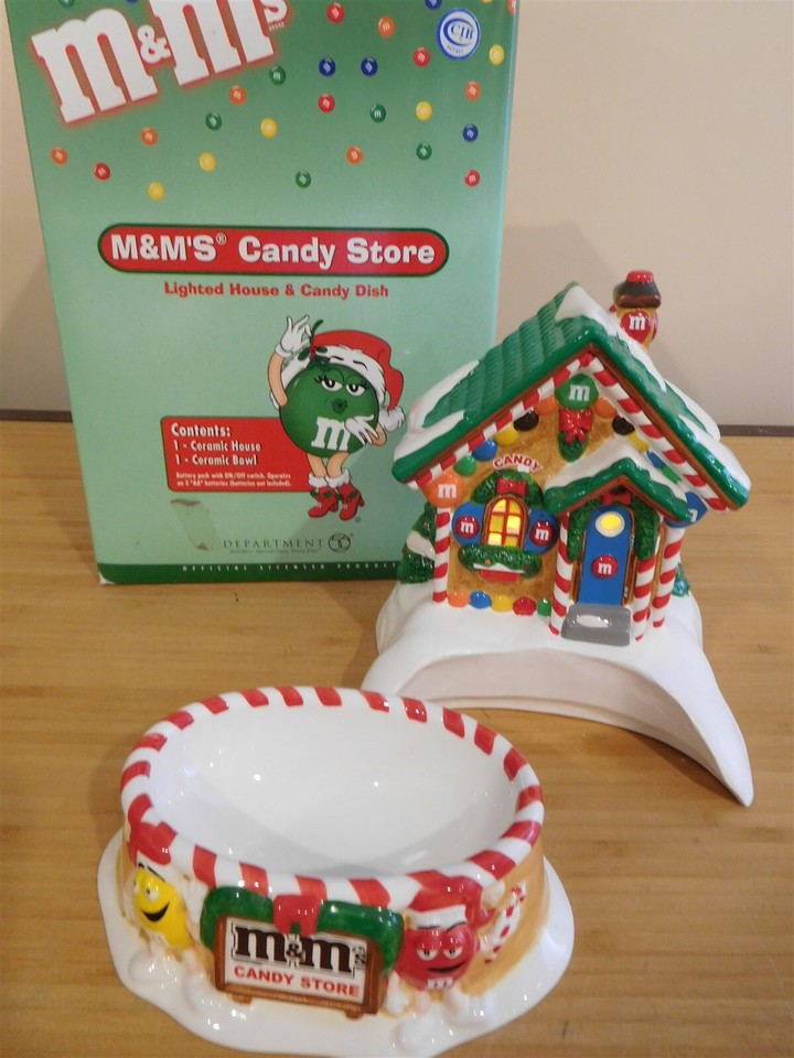 Dept 56 - M&M's Lighted Candy Store & Candy Dish - #56.06231 - MIB | eBay