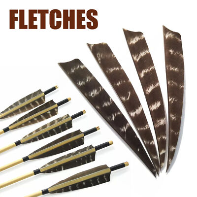 12/30/50/100pc 5"Archery Arrow Feather Fletches Right Left Wings ...