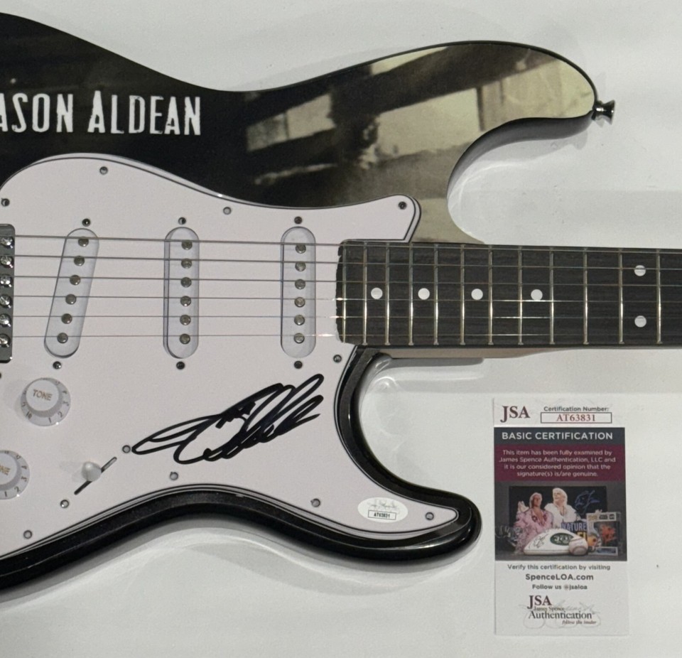 JASON ALDEAN SIGNED CUSTOM ELECTRIC GUITAR COUNTRY LEGEND JSA COA | eBay